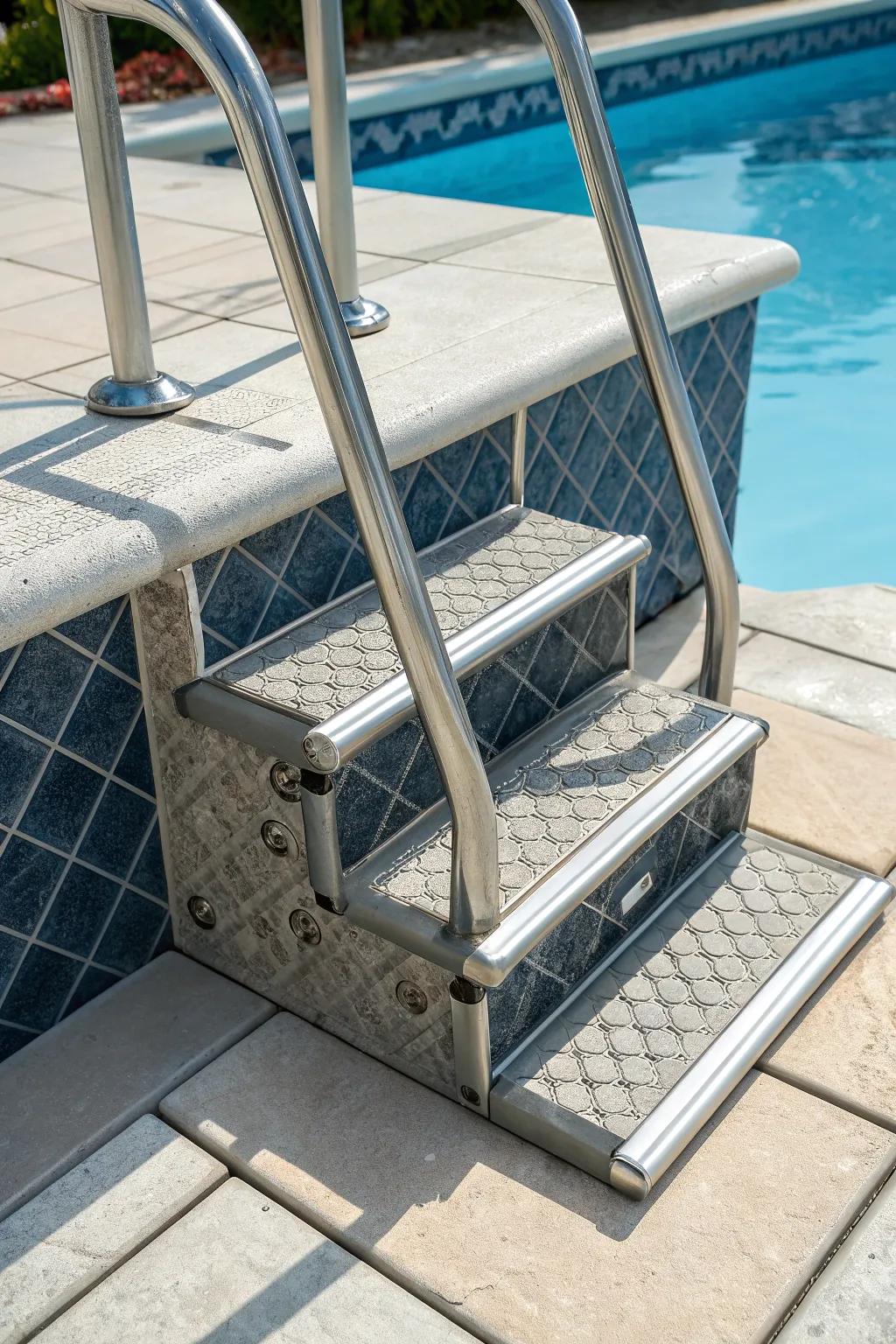 9+ Creative Pool Ladder Pad Ideas for Your Backyard - Moss & Twine